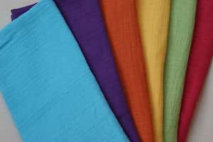 BRIGHT COLOURED MUSLIN SQUARES- 4 PACK-BEST PRICE-YOU CHOOSE COLOUR ...