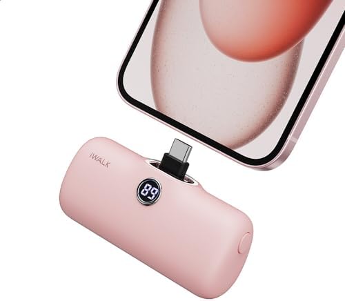 iWALK USB-C Portable Charger 4800mAh 20W Power Bank Small Fast Charging ...