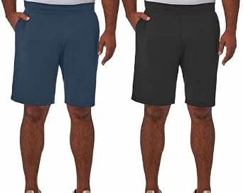 32 Degrees Cool Men's 2 Pack Stretch Comfort Active Performance Shorts ...
