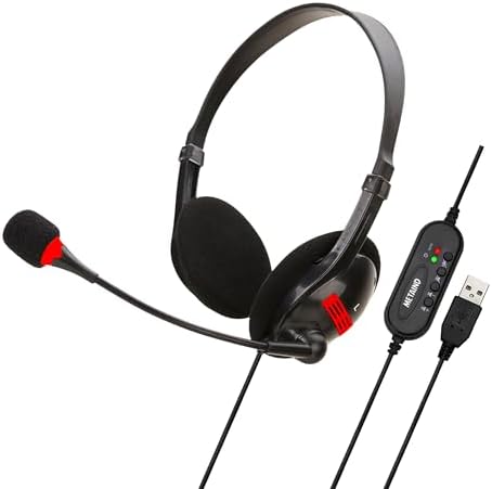 Voix 1020 Enc Binaural Noise Cancellation Headsets, USB Noise ...