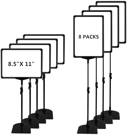 Amazon.com: GERTSOUND Sign Holder Stand 8.5 x 11,Sign Stand for Display ...