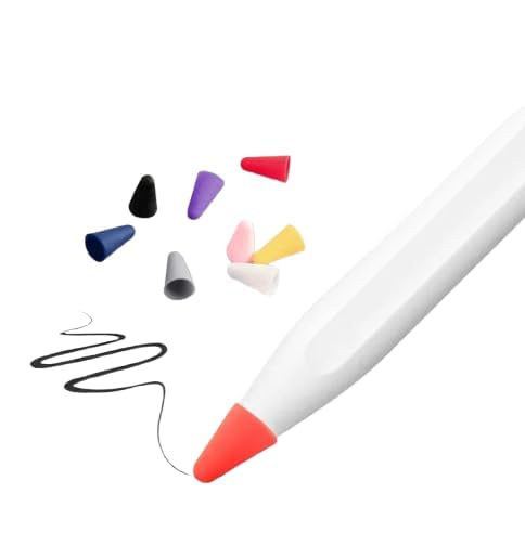 DENMILE Silicone Tip Cover Compatible with Apple Pencil Nib Protection ...