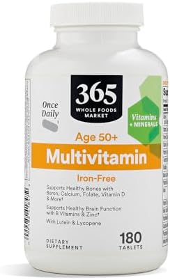 Amazon.com: 365 by Whole Foods Market, Adult Multivitamin with Iron, 17 ...