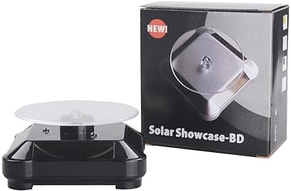 Oye Electro Solar Display Stand Turn-Table 360 Degree Rotating Display ...