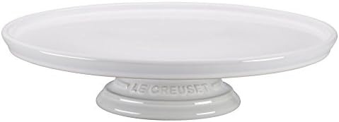 Amazon.com | Le Creuset Stoneware Cake Stand, 12", White: Serveware ...