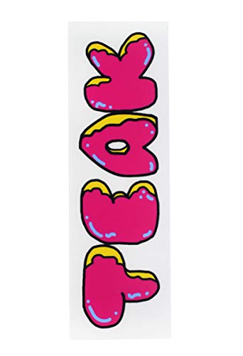 Teak Tuning Fingerboard Deck Graphic, Donut Teak Logo, White" - Want It All