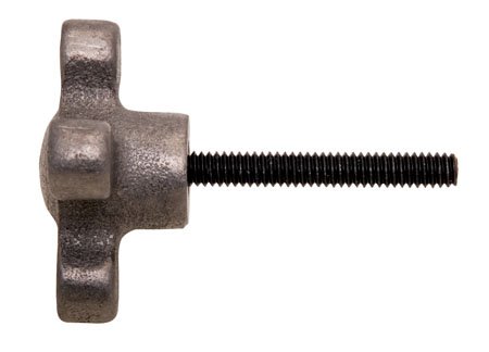 2" Span, 1/4-20 x 1 3/4" thd., Flat Point, Hand Knob Assembly (1 Each ...