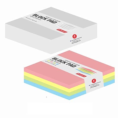 NEELGAGAN Paper Block Pad (Memo Pad), 480 Pages (White) (8.5 cm x 10.5 ...