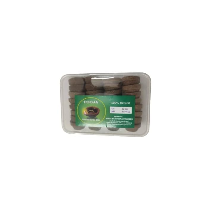 Buy Pooja Products Panchagavya gobar Diya/Vilakku/Deepak | Made of 5 ...