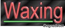 Amazon.com : "WAXING" Neon Sign : Sign And Poster Kits : Office Products