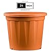 Hug A Plant | Heavy Duty 24 Inch Plastic Planter | Grower Pot/Garden ...