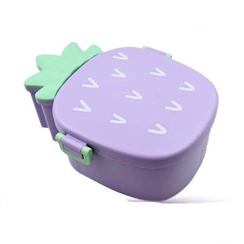 Buy Nesh Global Pineapple Shaped Lunch Box with COMPARTMENTS Lunch Food ...
