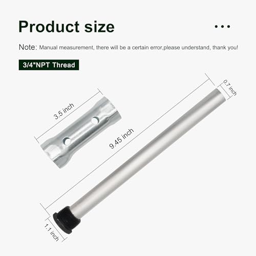 Snapklik.com : Rv Heater Anode Rod 2 Pack Eau Aluminum/Zinc Rv Hot ...