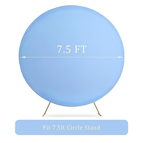 Snapklik.com : 7.2ft Baby Blue Round Backdrop Cover Suitable For 7ft/7 ...