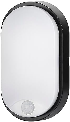 20W Black Oval LED Bulkhead Light, IP65, 1600Lm, 3000K Warm White, Perfect for Indoor, Outdoor ...