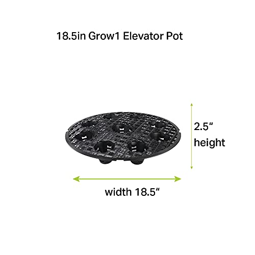 Snapklik.com : Grow1 18.5-Inch Pot Elevators For Plants Plastic Fabric ...