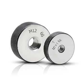 Amazon.com: 2pcs/Set 6g Metric Thread Ring Gauge M1-M30 GO/NO GO for ...