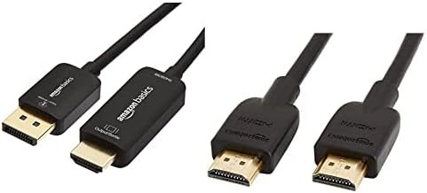 Amazon Basics Uni-Directional DisplayPort to HDMI Cable (4K@60Hz ...