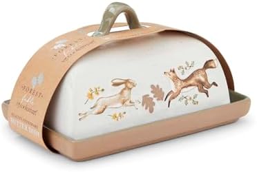Cooksmart Forest Fable Butter Dish | British Designed Stoneware Butter ...