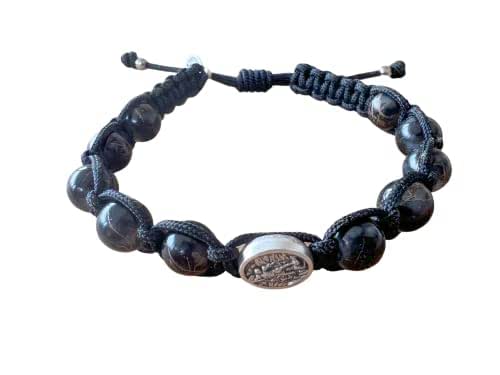 Amazon.com: St Michael Pollice Patron Saint Bracelet One Decade ...
