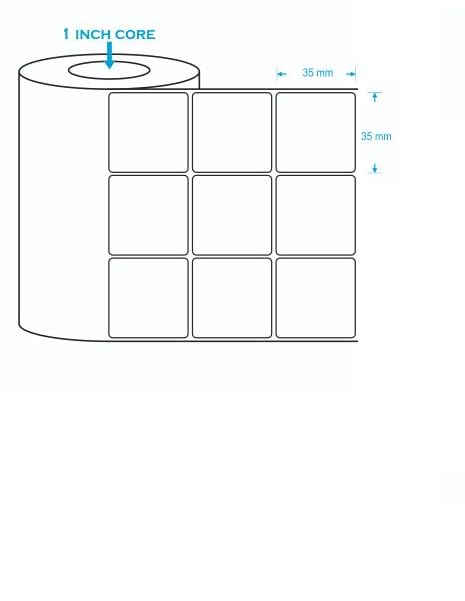 Vk Trading Co.35x35m.m 3ups Chromo Label Stickers (Direct Thermal ...