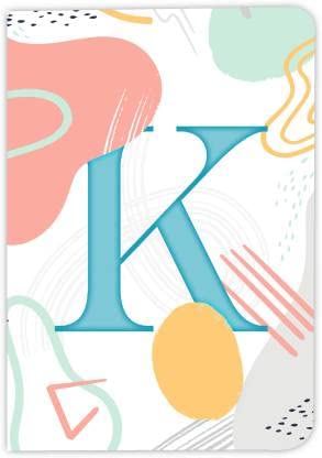 DI-KRAFT Soft Bound Notepad Initial K Lasercut A5 Notebook Diary ...