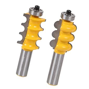1/2 Shank Triple Bead/Triple Flute 2 Molding Router Bits Woodworking ...