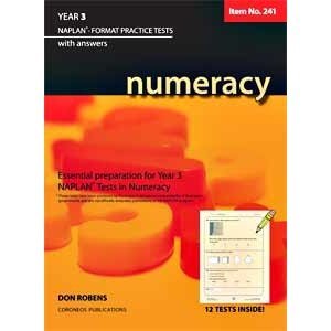Numeracy Year 3 NAPLAN Format Practice Tests: Don Robens: 9781921565496 ...