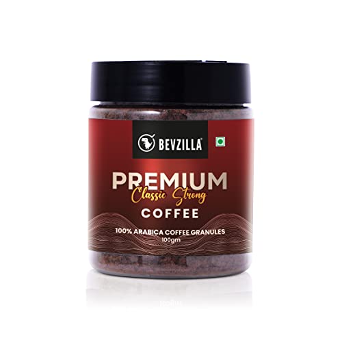 Bevzilla 100% Arabica Instant Classic Strong Coffee Powder - 100 Grams ...