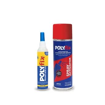 Polyfix Low Viscosity Cyanoacrylate Instant Glue and Spray Activator ...