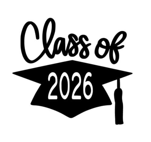 Amazon.com: Class Of 2026 Graduation Cap Vinyl Decal, Graduation T ...