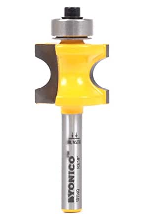 Yonico Bullnose Router Bits 3/8-Inch Bead 1/4-Inch Shank 13114q ...