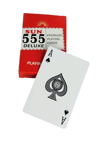 Playing Cards, Sun 555 Deluxe Premium Playing Cards, Pack of 12 (Red ...