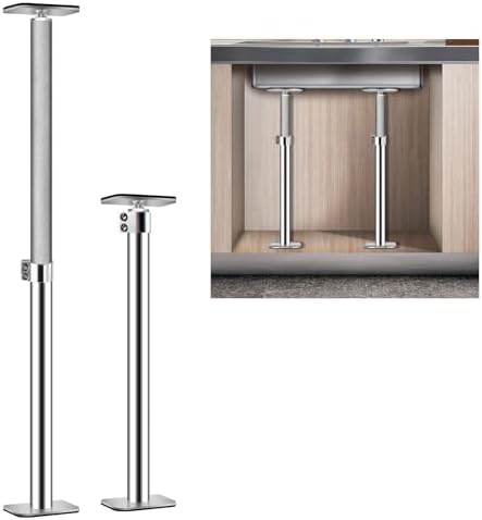 2-Pack Upgraded Undermount Sink Bracket, Undermount Sink Support Kit ...