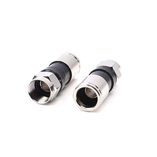 JAVOUKA Coaxial Cable Compression Fitting – 20 Pack Connector – for RG6 ...