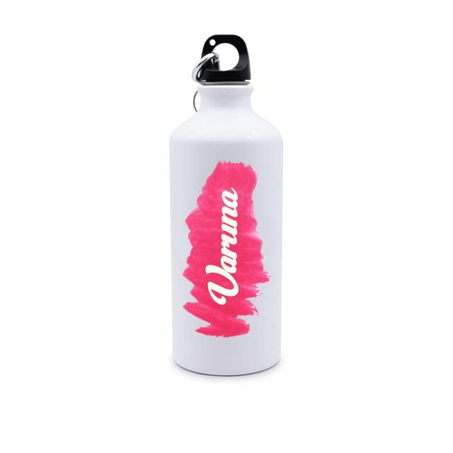Varuna Name Printed Sublimation Sipper bottle made by Aluminium White ...
