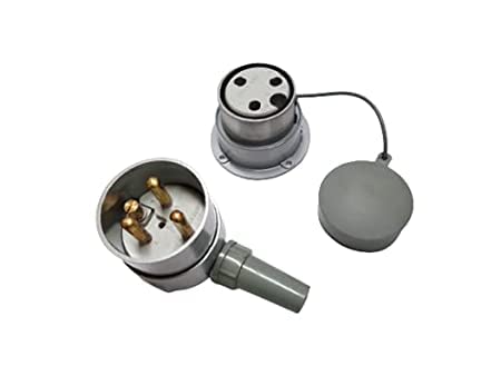 Metal Clad Plug and Socket 30 Amp 3 pin (Set) : Amazon.in: Musical ...