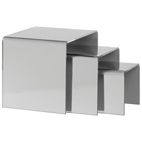 Mirrored Acrylic Display Riser Set of 3, 99285 - Want It All