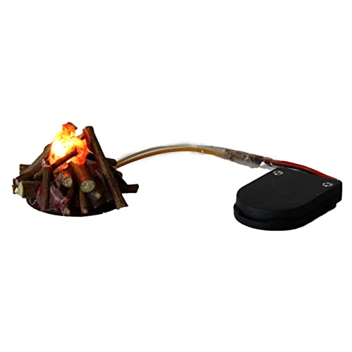 Amazon.com: Miniature fire Led light dollhouse 1:12 scale. Camping ...