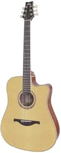 LAG Acoustic Gitarre, Spring, Dreadnought Cutaway, Electric: Amazon.de ...