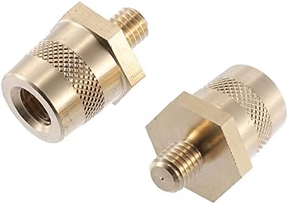 Amazon.com: X AUTOHAUX 1 Pair M8 Battery Terminal Connector Brass Tone ...