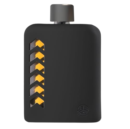 Glass Flask Set for Men & Women - Drinking Hip Flask Bottle with Cork ...