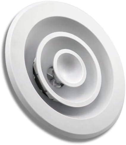 10" Round Ceiling Diffuser White Powder Coated. Fitting in 10" Duct ...