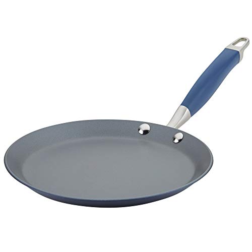 Anolon Advanced Home Hard Anodized Nonstick Crepe Pan, 9.5 Inch, Indigo ...