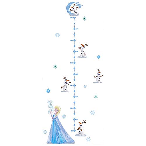 Buy 180cm Height Vinyl Stickers Princess Elsa Snowman Olaf Cartoon 3D ...