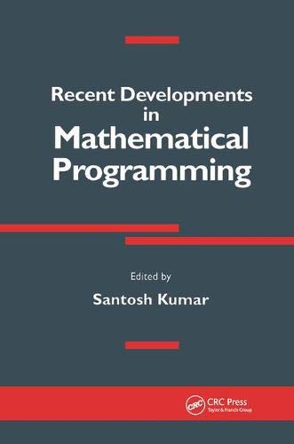 Recent Developments in Mathematical Programming » Let Me Read