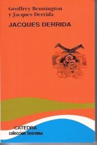 Jacques Derrida (Spanish Edition): Bennington, Geoffrey, Derrida ...