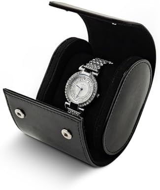 WisePoint Watch Box, PU Leather Watch Case Single Watch Display Case ...