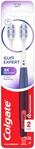 Amazon.com : Colgate Gum Expert Ultra Soft Gum Toothbrush Pack, Extra ...