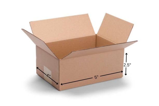 BoxCrafters- Size 5x4x2.5 Inches, Premium Eco Friendly 3 Ply Brown ...